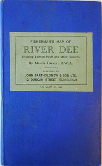 Fishermans Map Of River Dee Showing 1933 First Edition. [20301]