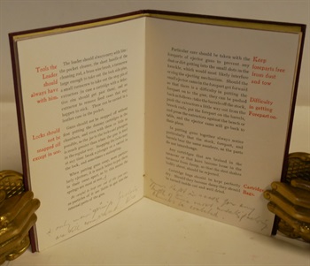 Instructions, JAMES PURDEY AND SONS LTD, 1929